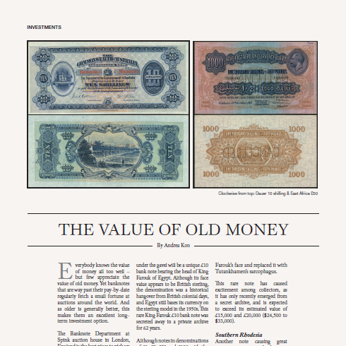 The Value of Old Money - World Words